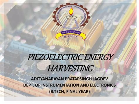 Piezoelectric Energy Harvesting Ppt