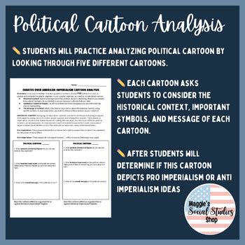 American Imperialism Political Cartoon Analysis For U S History