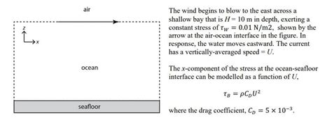 solved a write the momentum equation that describes the
