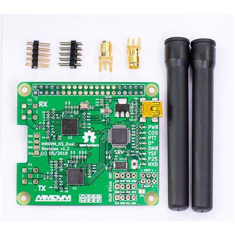 Latest V1 3 Mmdvm Hs Dual Hat Duplex Hotspot Board 2pcs Antenna Support P25 Dmr Ysf Nxdn For