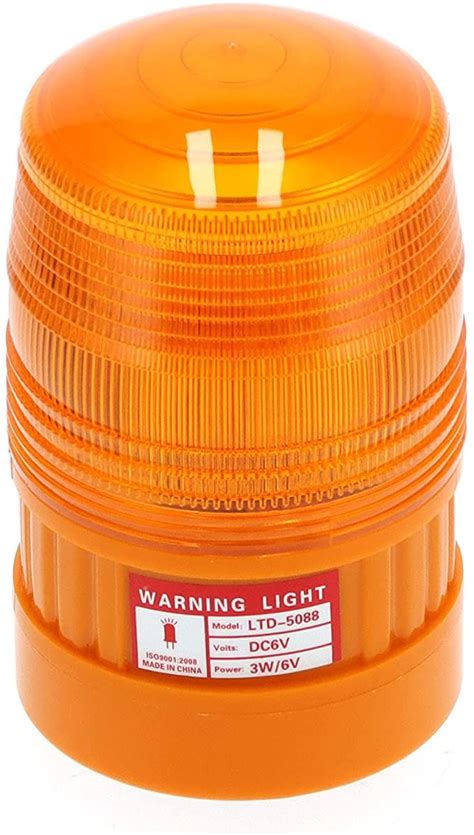Led Warning Lights Dc 6v Safety Warning Lights Orange Warning Lights