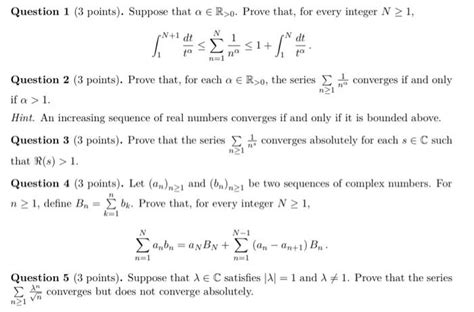 Solved Question 1 3 Points Suppose That α∈r0 Prove