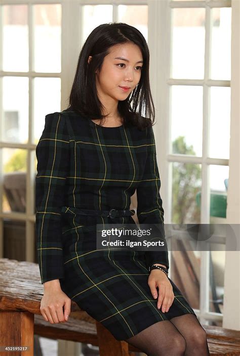 Kim Ok Vin Poses For Photographs On November 22 2013 In Seoul South