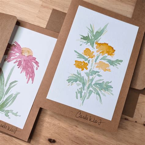 Watercolor Greeting Cards And Summer Carole West