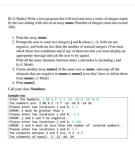 Solved Question 2 5 Points A 3 Marks Write A Java