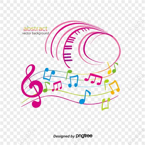 벡터 악보 무늬 소재 음표 일러스트커브 라인뛰는 음표 Png 일러스트 무료 다운로드 Lovepik