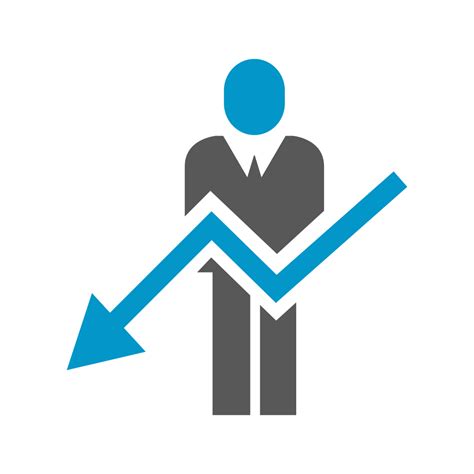 Arrow Business Man Chart Decrease Down People Icon Download On