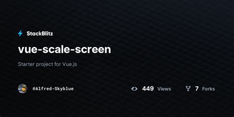vue scale screen stackblitz
