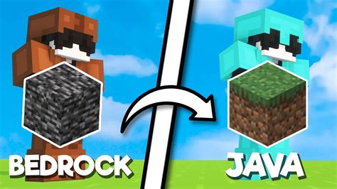 how to transform mcpe into minecraft java youtube
