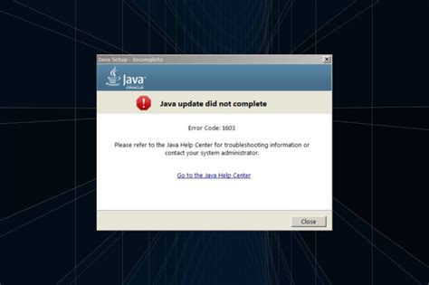 Java Error Code 1603 6 Easy Solutions That Can Help