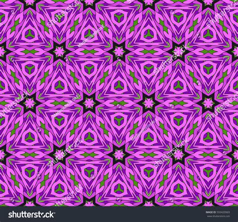 Ornamental Flower Design Modern Seamless Geometry Stock Vector Royalty