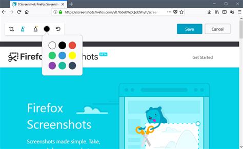 Firefox 59 Firefox Screenshots Gets Image Editing Functionality Ghacks Tech News