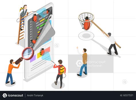 Mobile App Testing Quality Assurance Software Development Searching For Bugs In Code