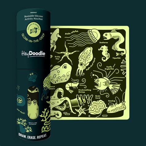 Heydoodle Reusable Silicone Drawing And Colouring Mats
