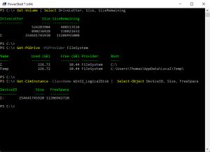 How To Check Free Disk Space Using PowerShell SharePoint Diary