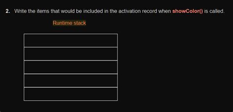 Solved Review The Following Code String Getcolor Chegg