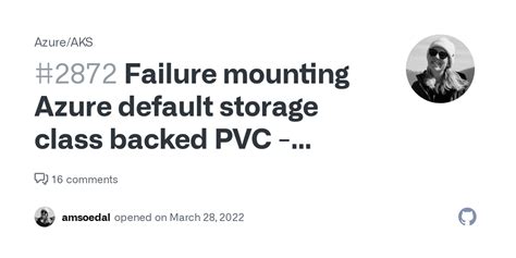 Failure Mounting Azure Default Storage Class Backed Pvc Could Not Format Issue