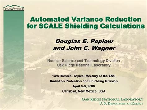 ppt automated variance reduction for scale shielding calculations