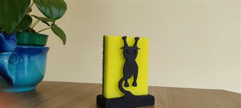 3d File Cat Sponge Holder 🐱・3d Printable Model To Download・cults