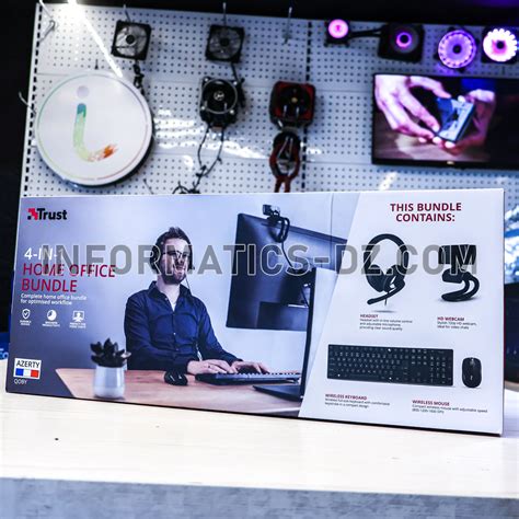Combo Trust 4 In 1 Wireless Keyboard And Mouse 720p Webcam And Headset