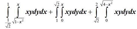 Solved Consider The Three Double Integrals Shown Below They