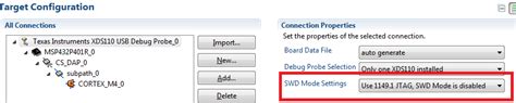 CS DAP Error Connecting To The Target Error X MSP Low Power Microcontroller