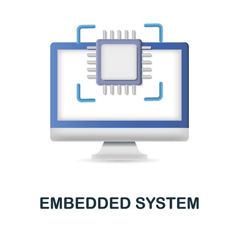 Embedded System Icon 3d Illustration From Digitalization Collection