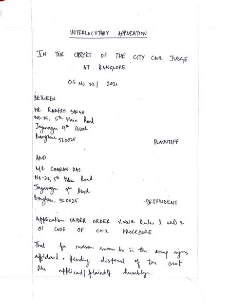 Interim Application Pdf