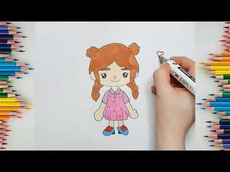 How To Draw TocaBoca Cute Girl How To Draw Toca Life World Character