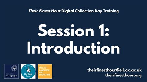Session 1 Introduction Youtube