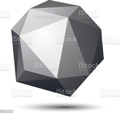 3 D 현대적이다 스타일리쉬 추상적임 공사장 종이접기 Facet 구 0명에 대한 스톡 벡터 아트 및 기타 이미지 0명 3차원 형태 구 Istock