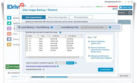 FAQs On Disk Image Backup IDrive