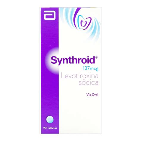 Synthroid 137 Mcg Abbott Frasco X 90 Tabletas Farmaexpress
