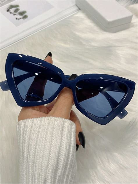 2023 New Glasses Personalized Triangle Glasses Fashion Jelly Tone