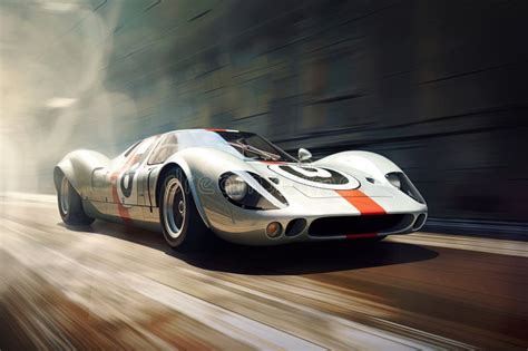 racing car on the lap abstract racing auto on high speed generated ai
