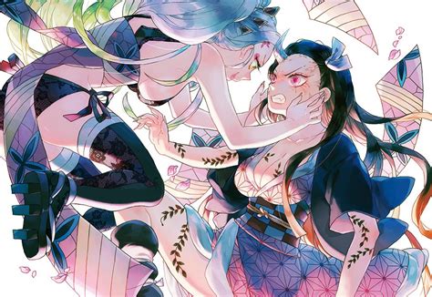 Kamado Nezuko And Daki Kimetsu No Yaiba Drawn By Tuduri Danbooru