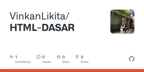 GitHub VinkanLikita HTML DASAR