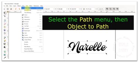 The Non Crafty Crafter Easy Text Offsets In Inkscape V10