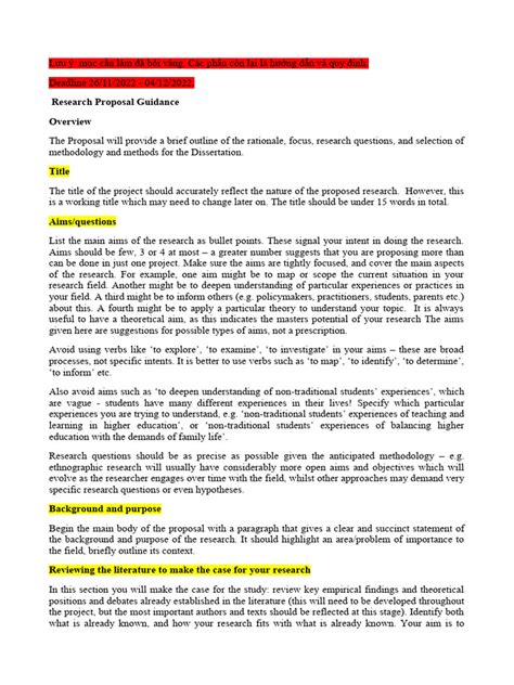 guidance on research proposal pdf methodology experience