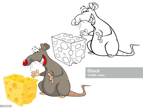 당신이 디자인 및 컴퓨터 게임을위한 귀여운 만화 캐릭터 쥐의 벡터 일러스트 레이션 색칠하기 책 윤곽선 세트 귀여운에 대한 스톡 벡터 아트 및 기타 이미지 Istock