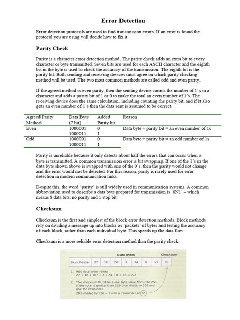 error detection download free pdf error detection and correction data