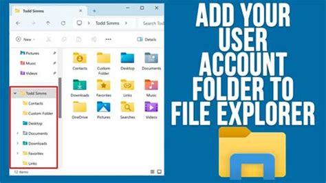Add Your User Profile Folders To The Navigation Pane In File Explorer