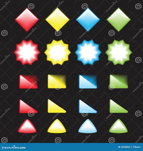 Shiny Web Buttons Stock Vector Illustration Of Vector