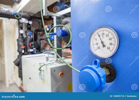 Temperature Gauge With Sensor Stock Photo Image Of Heating Maintenance 134895710