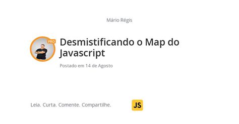 Desmistificando O Map Do Javascript