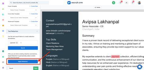 Major Feature Update Now Format CVs Resumes Within Recruit CRM Recruit CRM