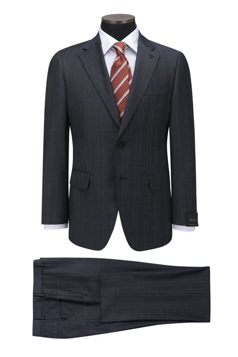 글렌체크 울100 슈트brentwood