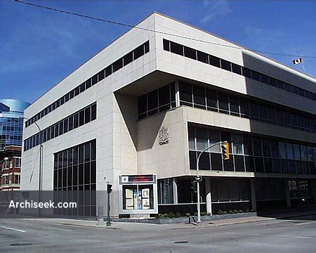 1959 Stanley Knowles Building Winnipeg Manitoba Architecture Of