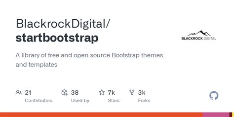Github Blackrockdigital Startbootstrap A Library Of Free And Open Source Bootstrap Themes And
