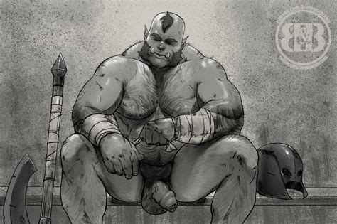 Rule 34 Arm Wraps Armor Axe Battle Axe Bench Body Hair Bruteandbrawn